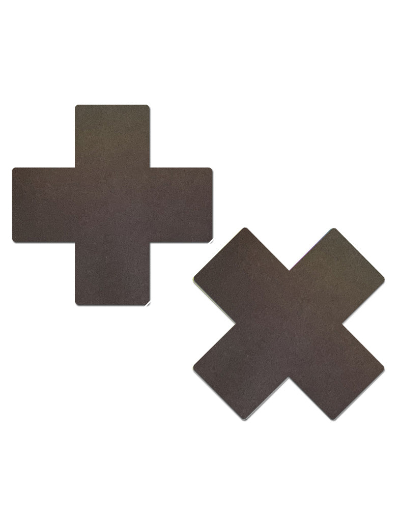 CROSS NIPPLE PASTIES - REFLECTIVE – TIBBS & BONES