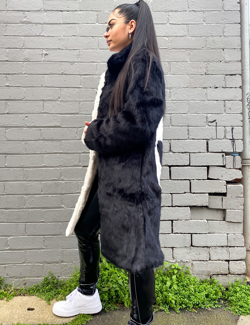 *EXCLUSIVE COLLAB* ALIENS EXIST FAUX FUR JACKET MADE 4 U – TIBBS & BONES