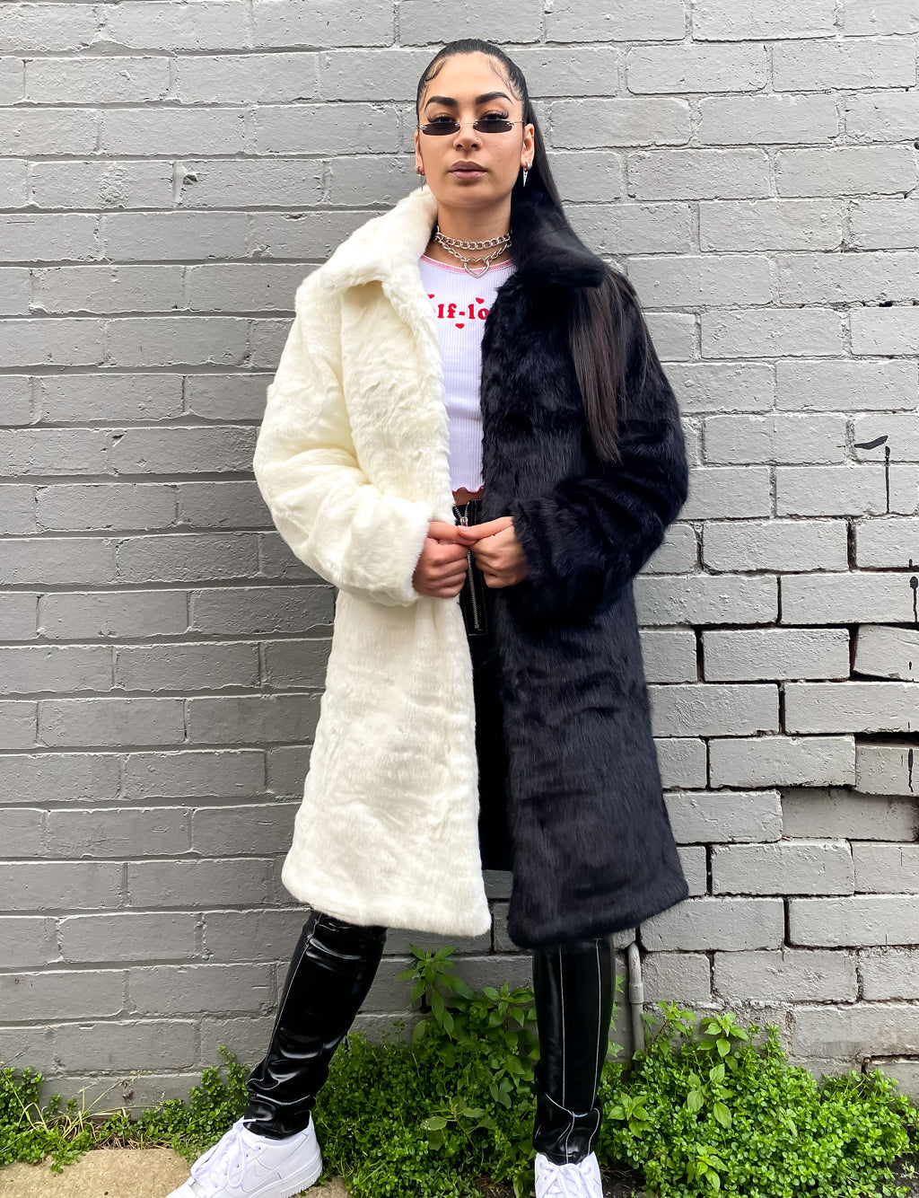 *EXCLUSIVE COLLAB* ALIENS EXIST FAUX FUR JACKET MADE 4 U – TIBBS & BONES